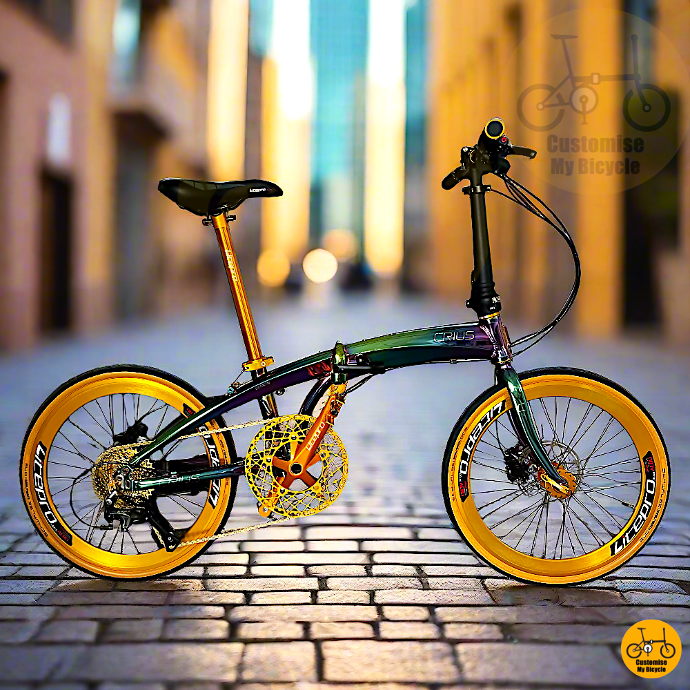 Crius Velocity 22-inch Foldable Bicycle – Loud and Bold Design for City ...