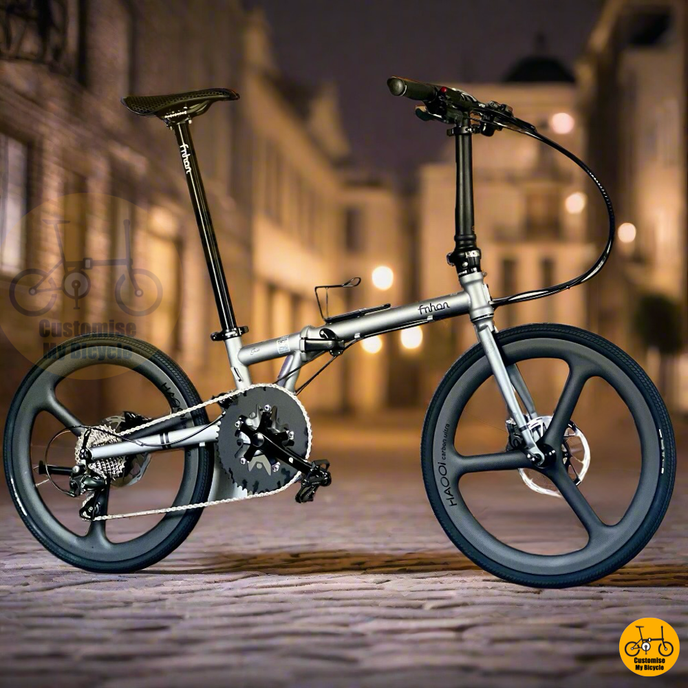 Fnhon Gust 22 Inch Folding Bike With Carbon Trispoke Wheels And Shimano ...