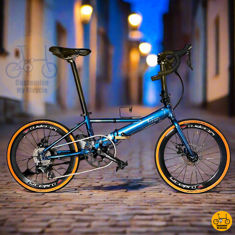 Fnhon Monsoon 22-inch Foldie – MRT-Friendly Folding Bicycle with Y ...