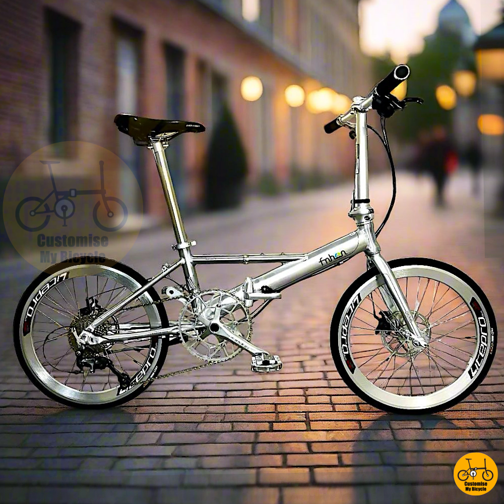Fnhon Monsoon 22-Inch Folding Bike – Polished Silver Frame for a Sleek ...