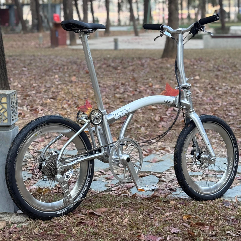 Fnhon GT20 • 10 Gears • Silver & White – Customise My Bicycle