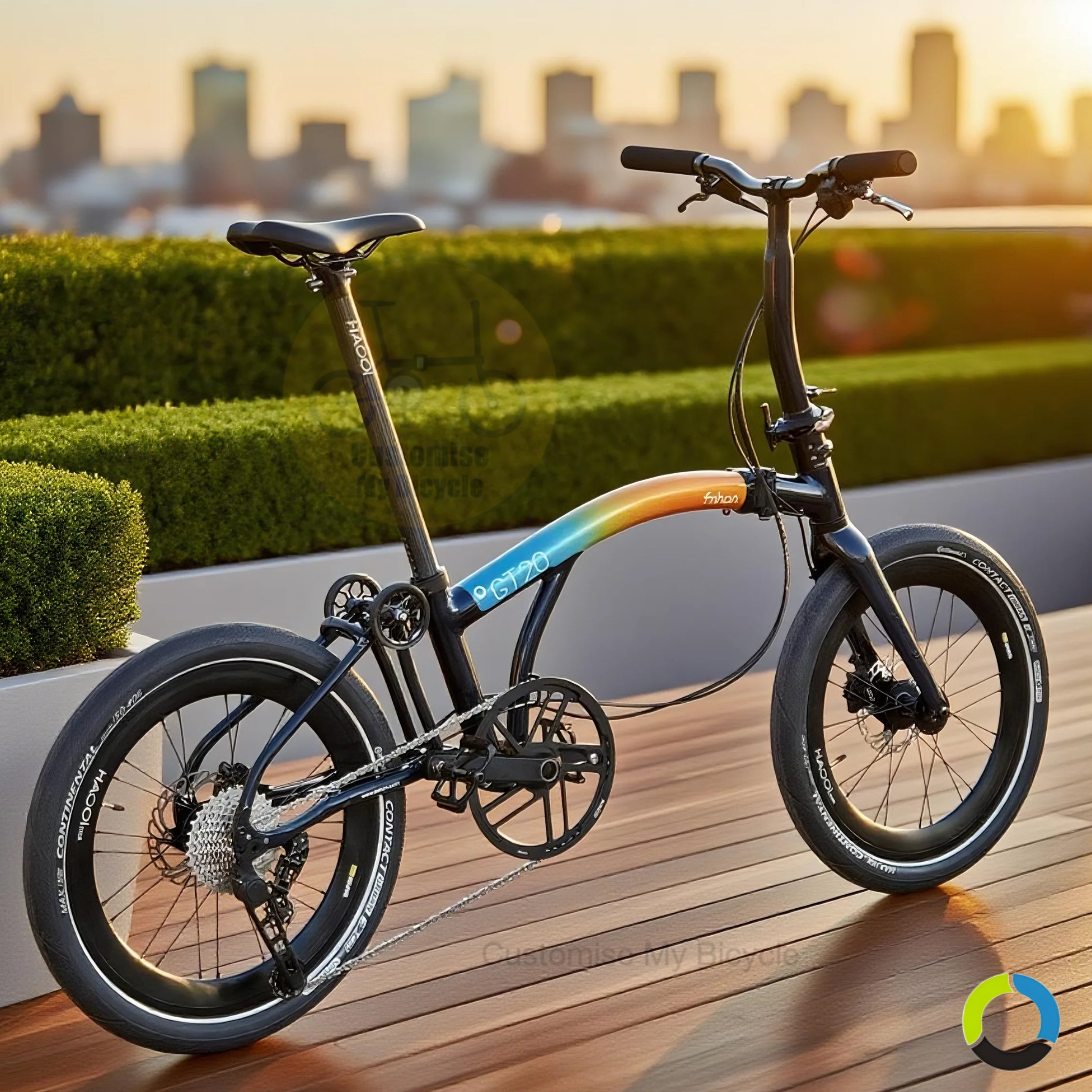 Fnhon GT20 Trifold • Premium 20-inch 406 Folding Bicycle with ...