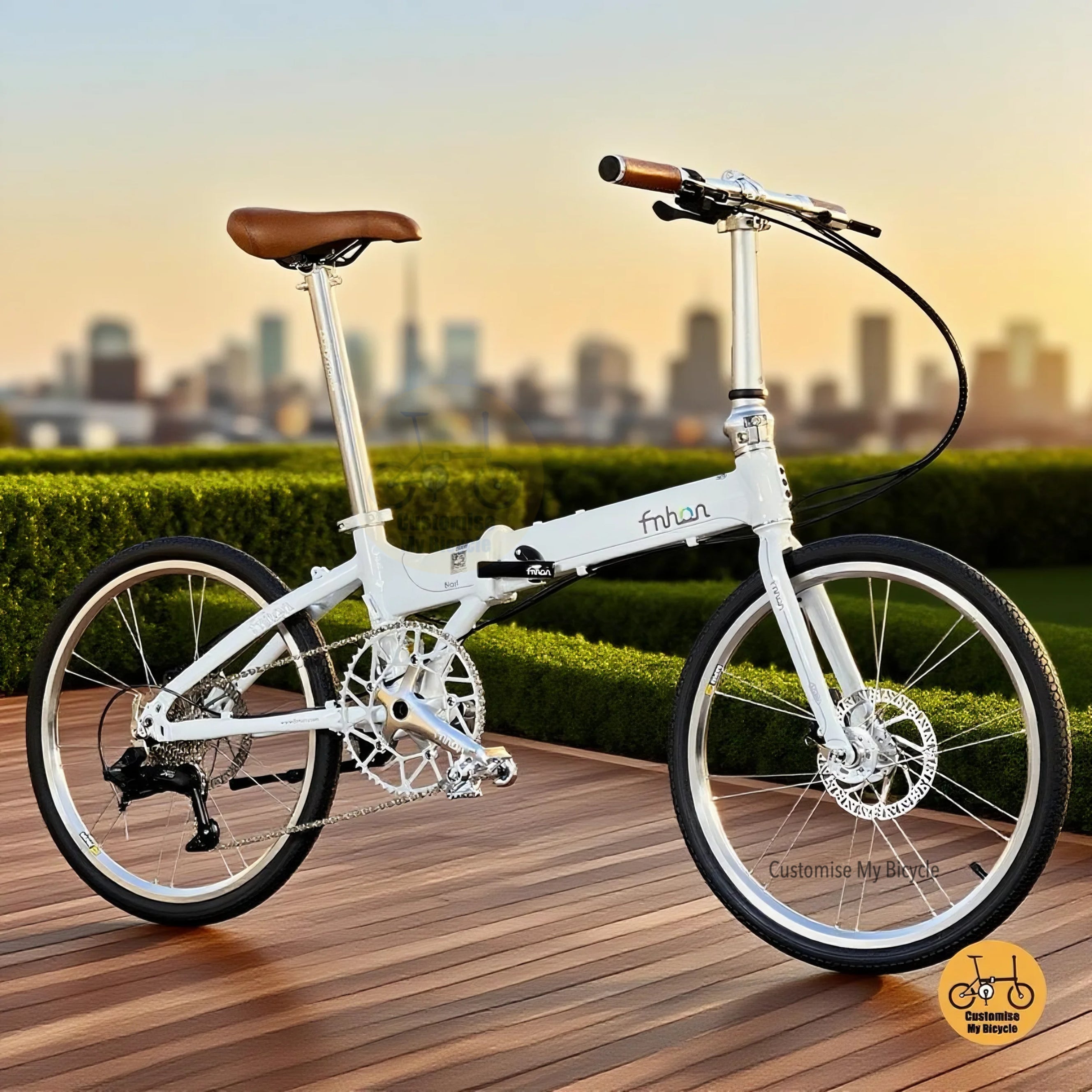 Fnhon Blast 22-inch Snow White folding bike with LTwoo 9s groupset and ...